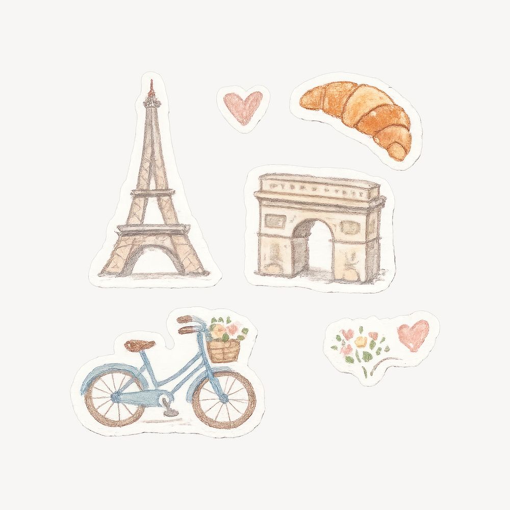 Landmark Watercolor Aesthetic PNG Textures Images | Free Photos, PNG ...