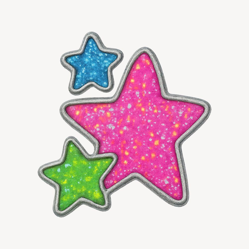 Sparkling Stars Transparent Art Sticker Images | Free Photos, PNG ...