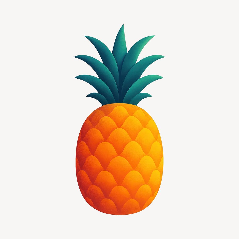 Pineapple Outline Design Gradient Images | Free Photos, PNG Stickers ...
