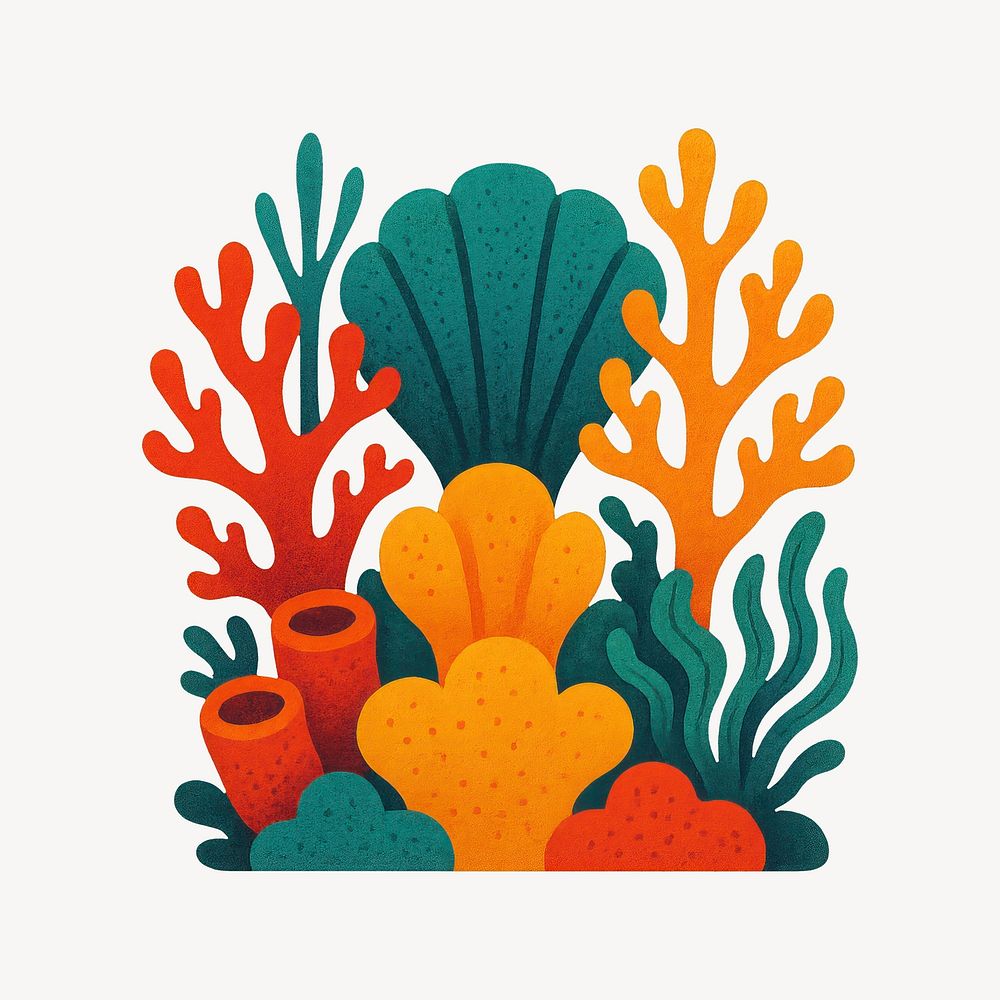 Coral Reef Drawing PNG Images | Free Photos, PNG Stickers, Wallpapers ...