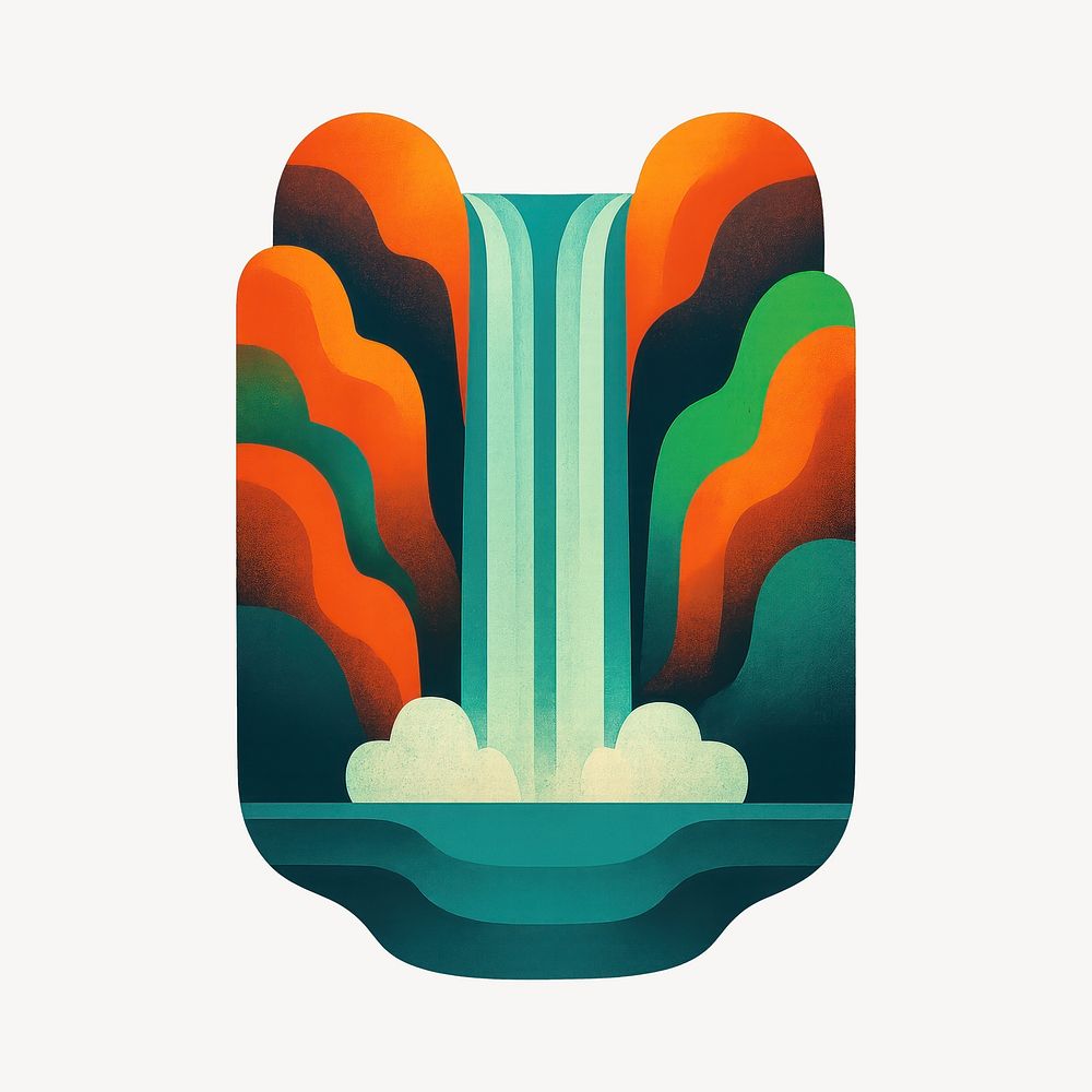 Waterfall+drawing Nature Images | Free Photos, PNG Stickers, Wallpapers ...