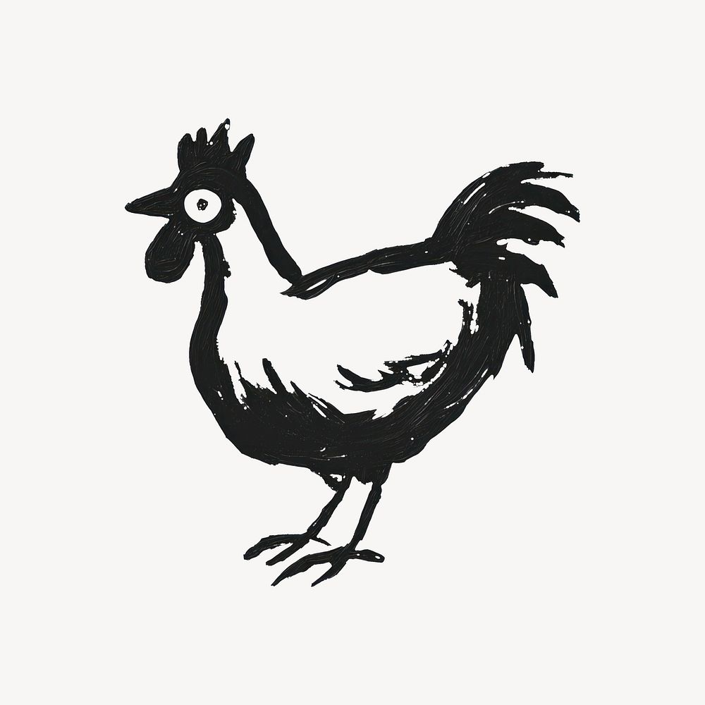 Black+white+rooster Drawing Images | Free Photos, PNG Stickers ...