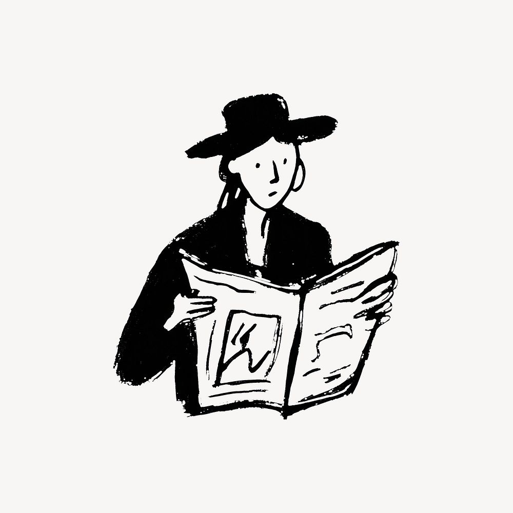 Drawing+of+newspaper Black PNG Images | Free Photos, PNG Stickers ...