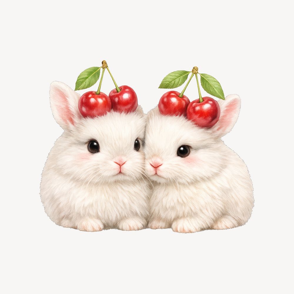 Realistic White Rabbit Cute Texture Images | Free Photos, PNG Stickers ...
