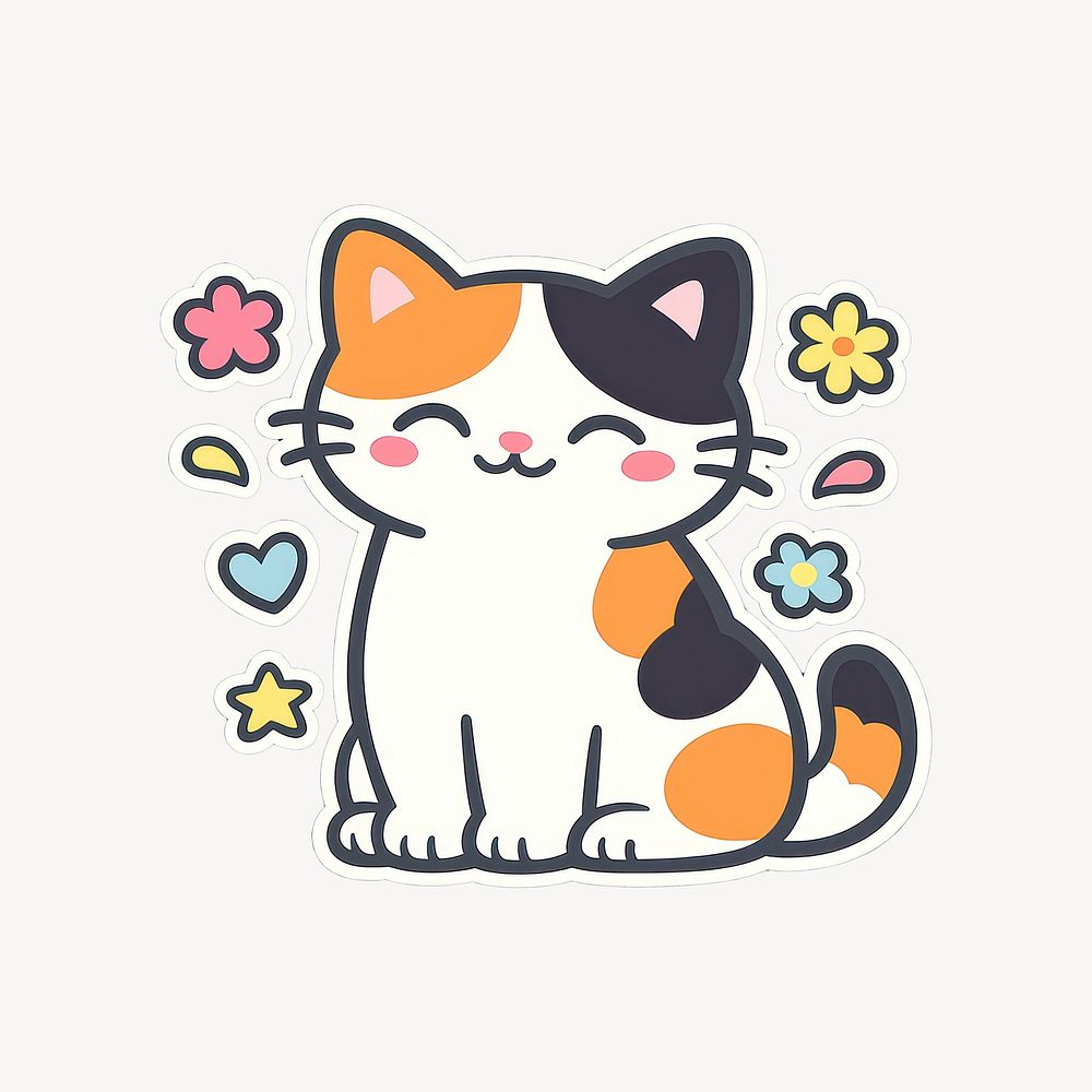 Cartoon Style Cat Art Cute Images | Free Photos, PNG Stickers ...