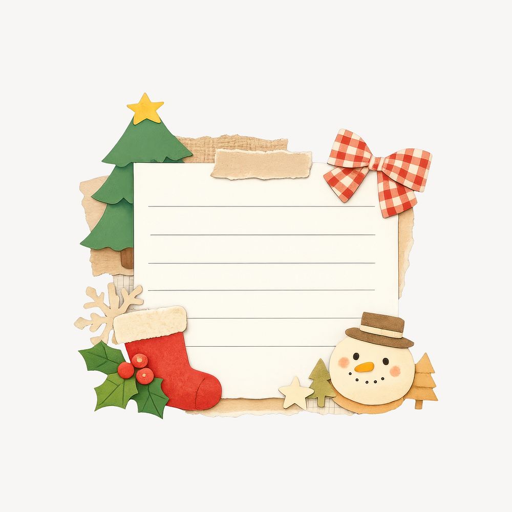 Festive Photo Template Paper Christmas Images | Free Photos, PNG ...