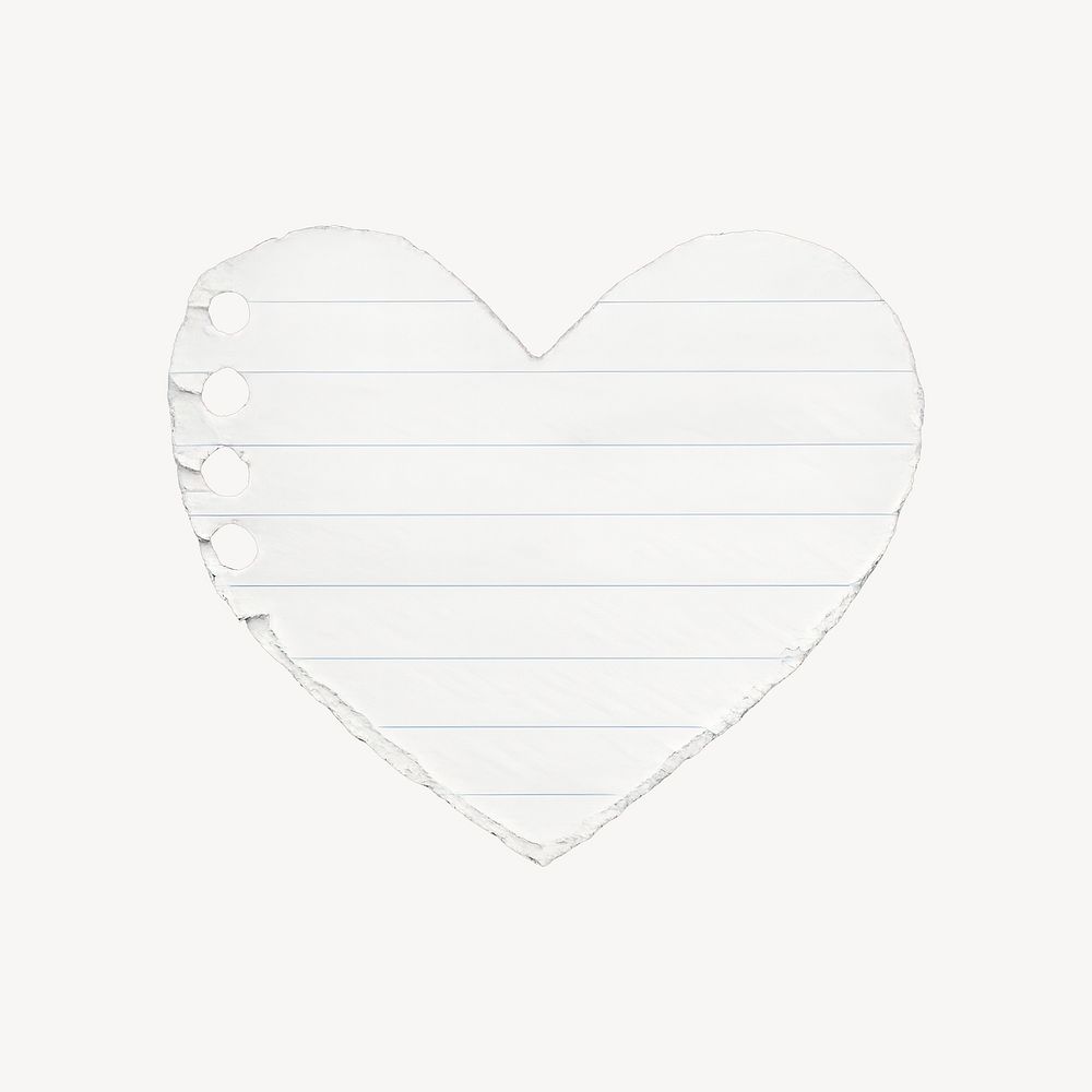 Paper Heart Ripped Background Edges PNG Images | Free Photos, PNG ...