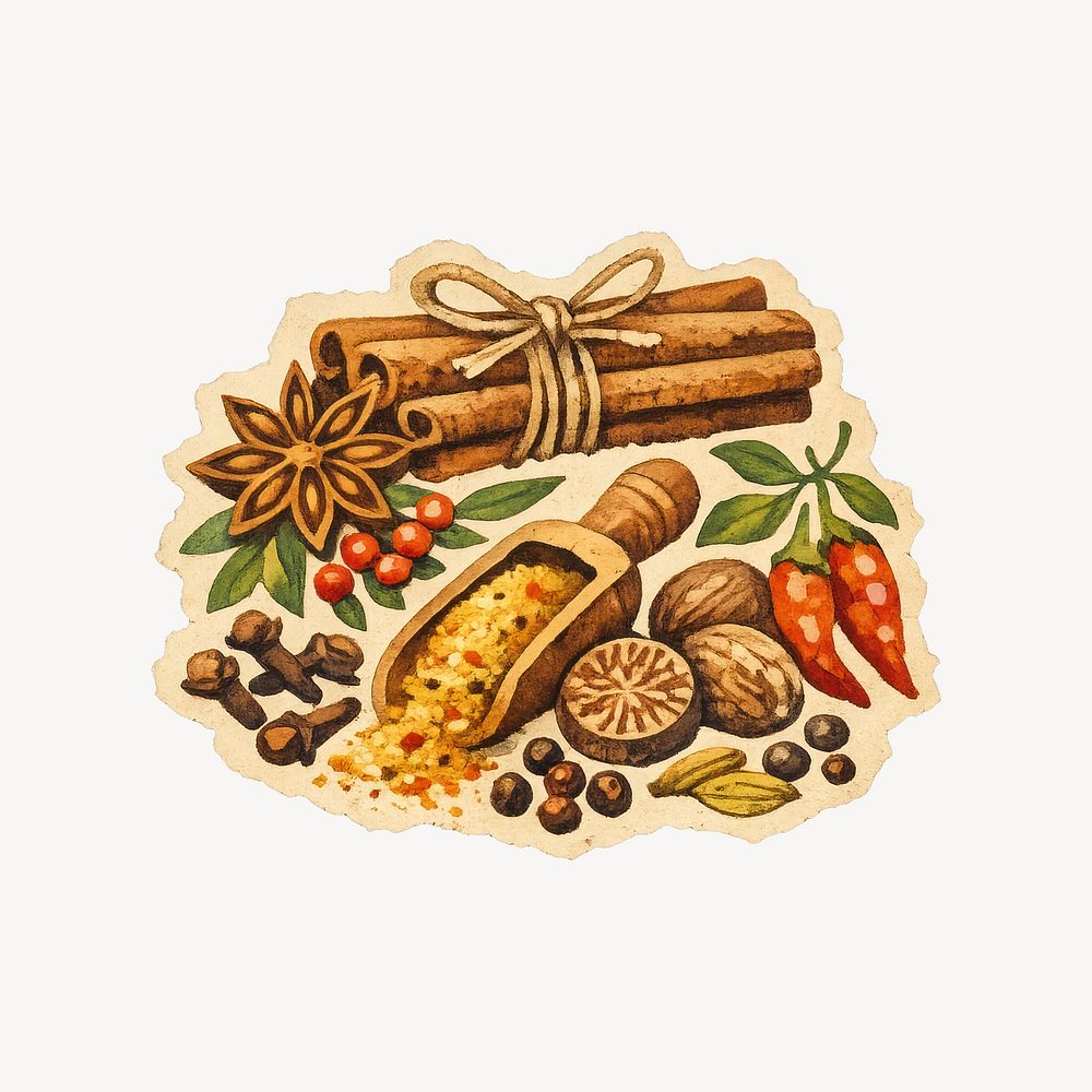 Spices+watercolor+png Texture Images | Free Photos, PNG Stickers ...