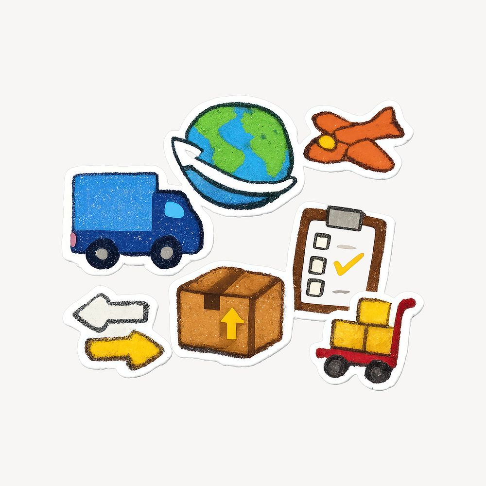 Cartoon+delivery+truck Art Images | Free Photos, PNG Stickers ...