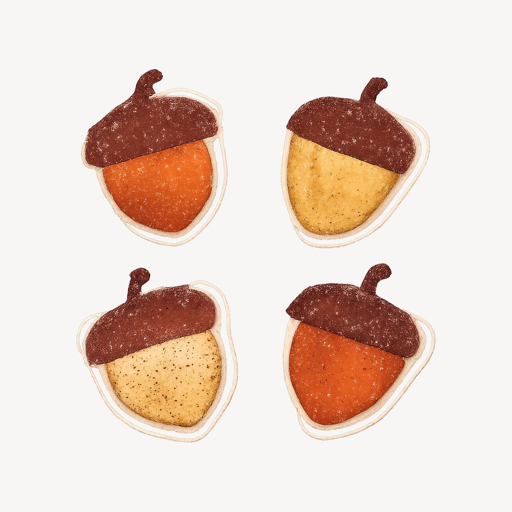 Acorns And Leaves Paper PNG Background Images | Free Photos, PNG ...