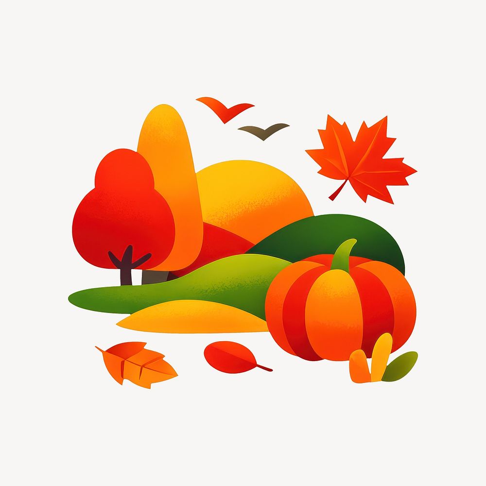 Fall Season Illustration Nature PNG Images | Free Photos, PNG Stickers ...