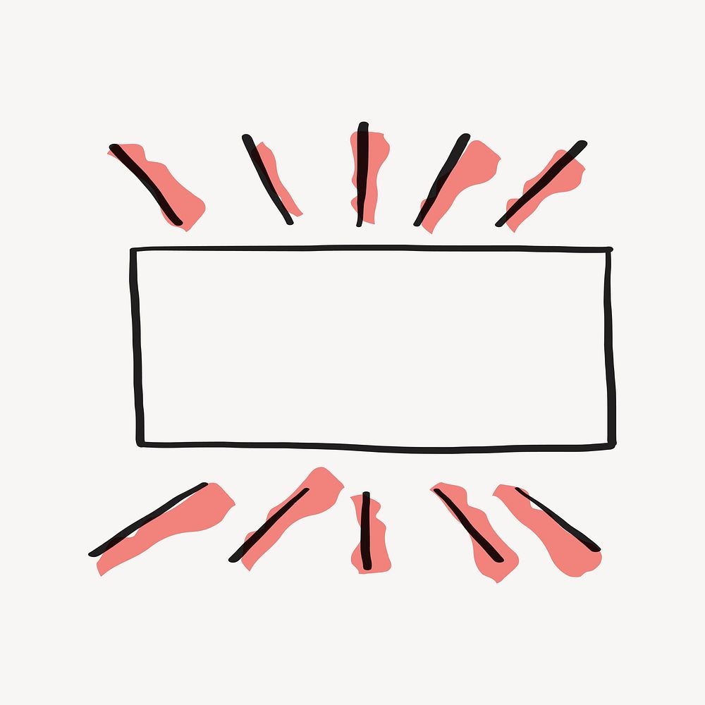 Rectangle frame, simple doodle design | Premium Vector - rawpixel