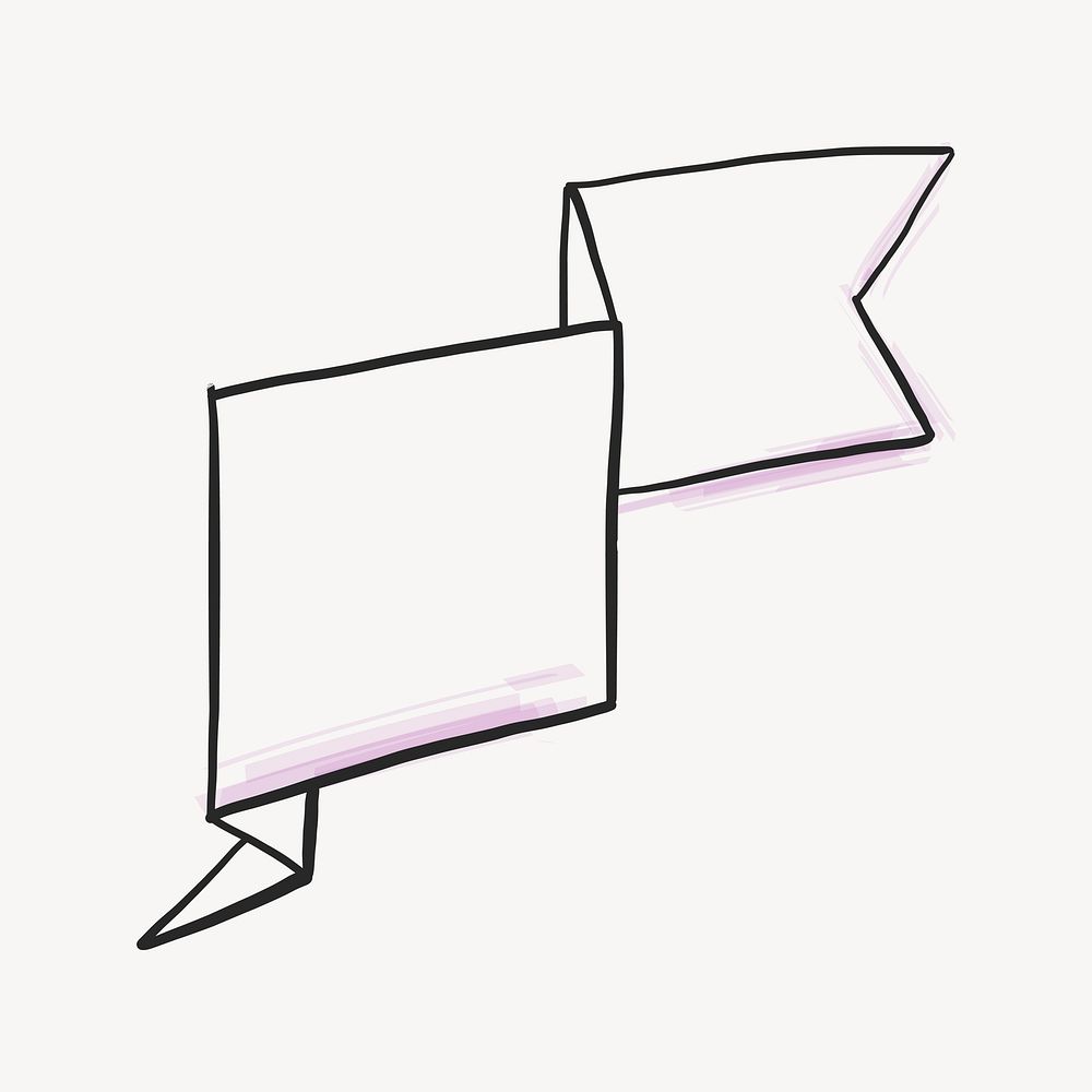 Banner clipart, collage element vector | Free Vector - rawpixel