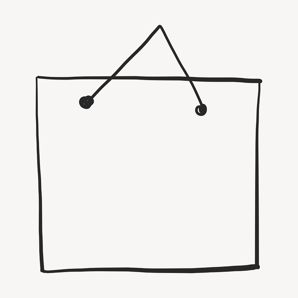 Blank hanging sign, clipart with text | Free PSD - rawpixel