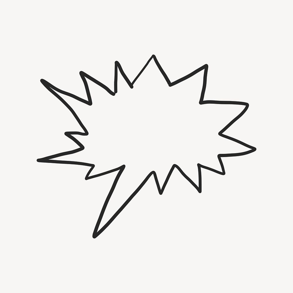 Shout speech bubble, doodle collage | Premium Vector - rawpixel