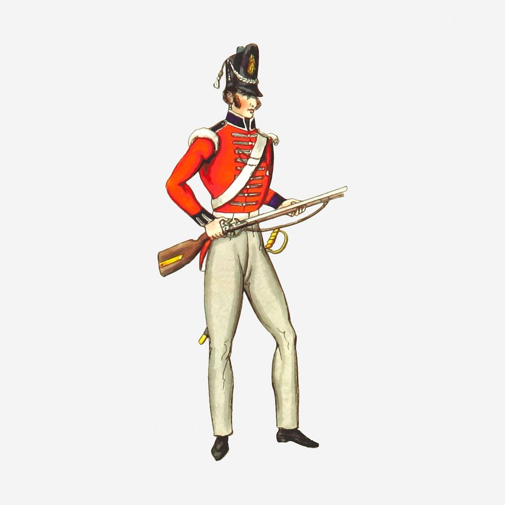 British royal guard clipart, vintage | Free Photo Illustration - rawpixel