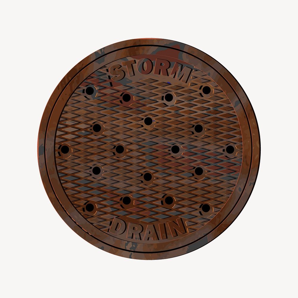 Storm drain clipart, metal illustration | Free PSD - rawpixel
