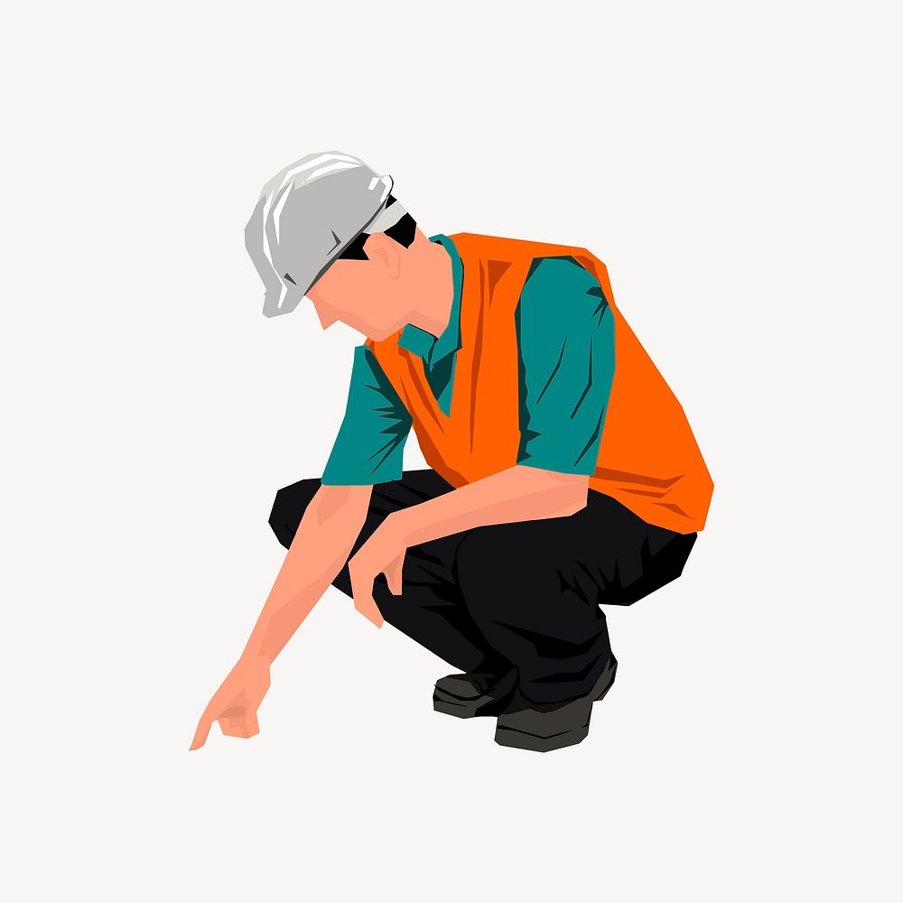 Architect man sticker, job illustration | Free PSD - rawpixel