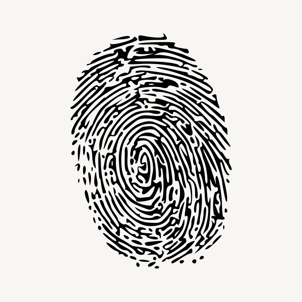 Fingerprint drawing, biometric illustration psd. | Free PSD - rawpixel