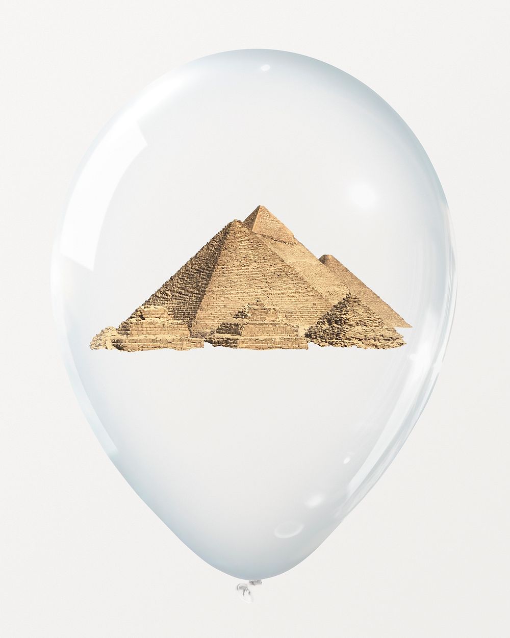 Pyramids in clear balloon, historical | Free Photo - rawpixel