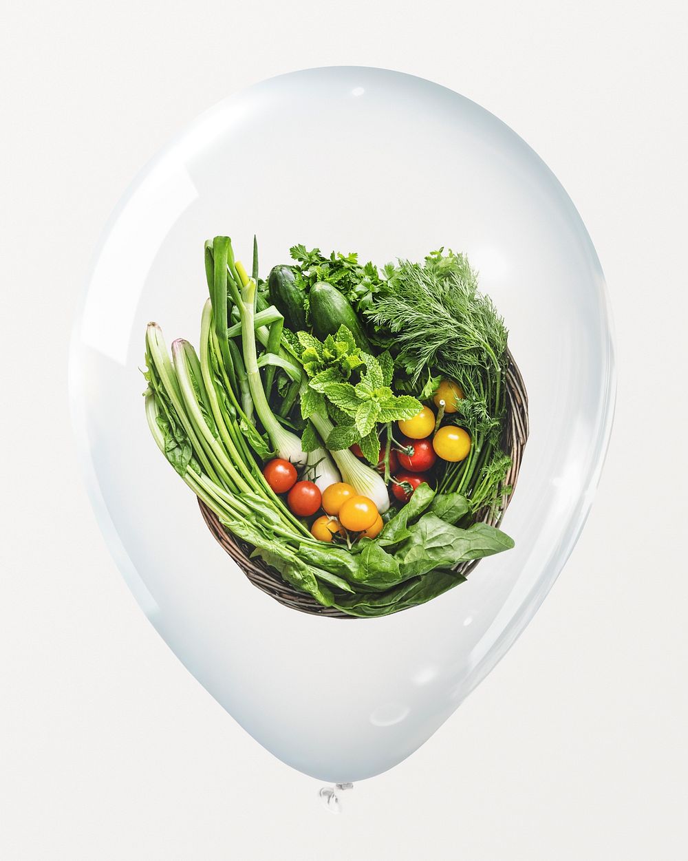 Vegetables in clear balloon, healthy | Free Photo - rawpixel