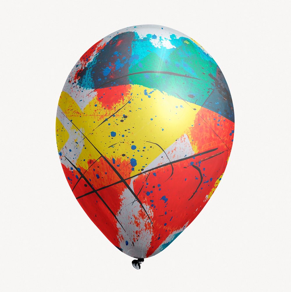 Colorful balloon clipart, abstract graphic | Free Photo - rawpixel