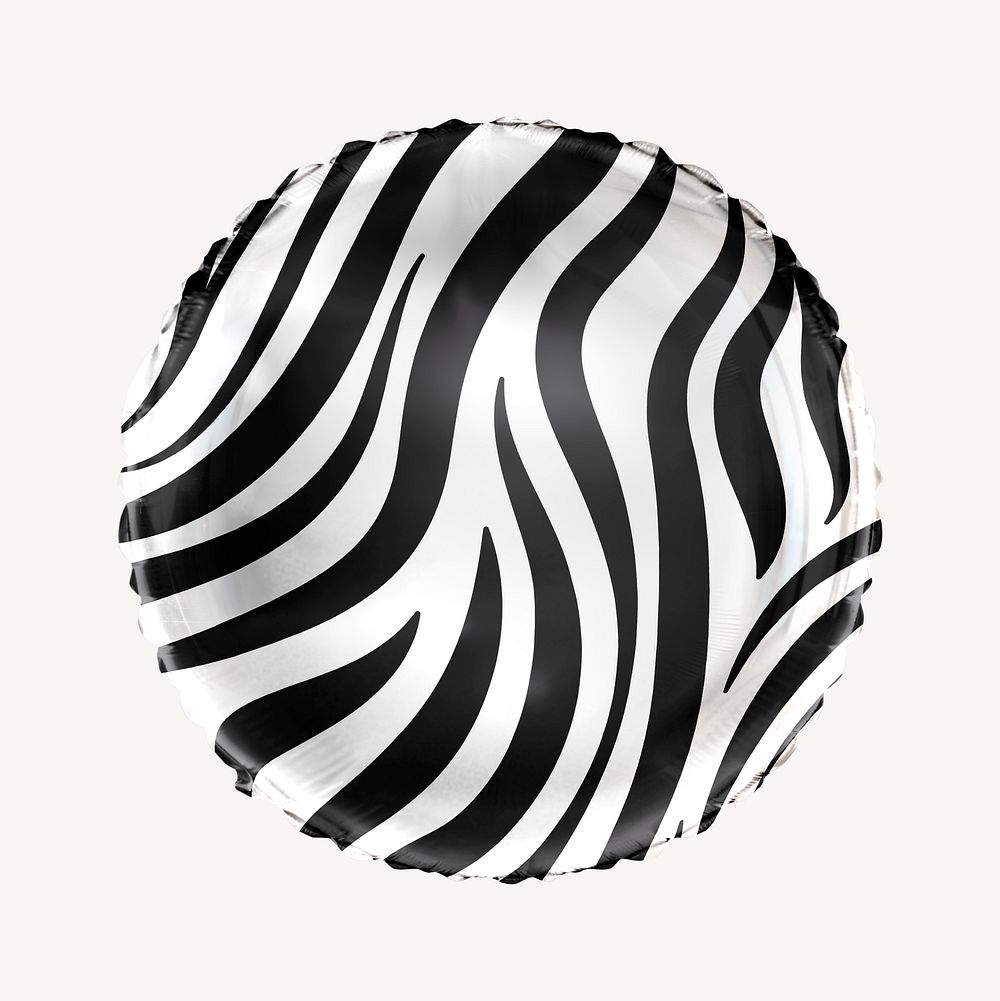 Zebra stripe pattern circle balloon | Free Photo - rawpixel