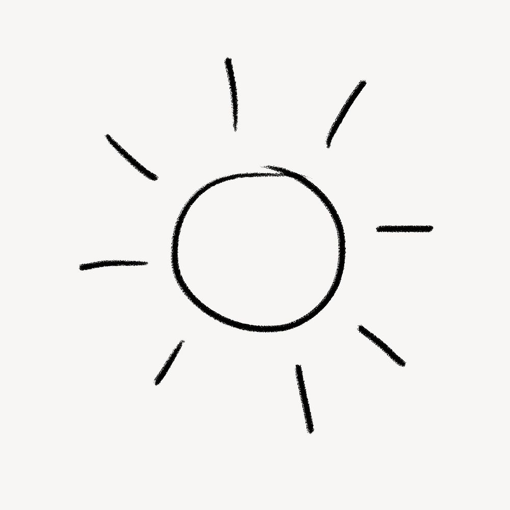 Sun doodle clip art, celestial | Free Photo - rawpixel