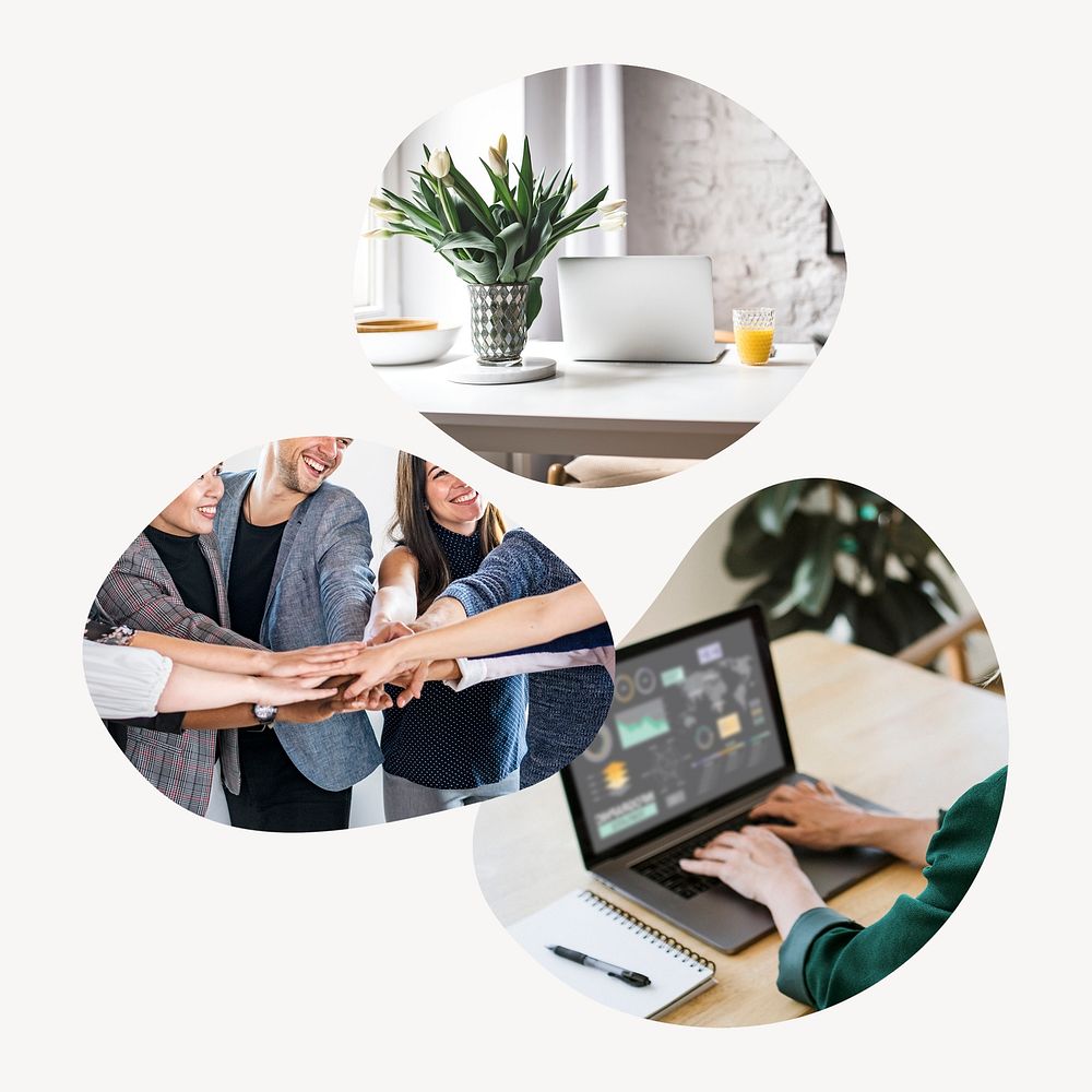 Startup company teamwork badge, business | Free Photo - rawpixel