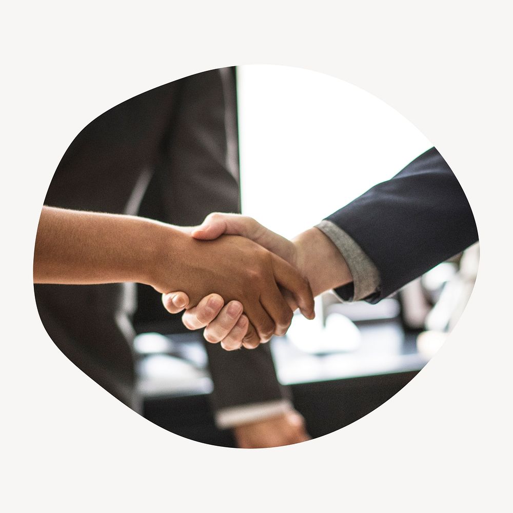 Business handshake badge, employment, hiring | Free Photo - rawpixel