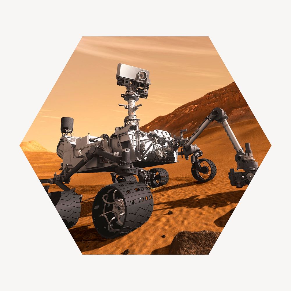 Curiosity rover badge, space exploration | Free Photo - rawpixel
