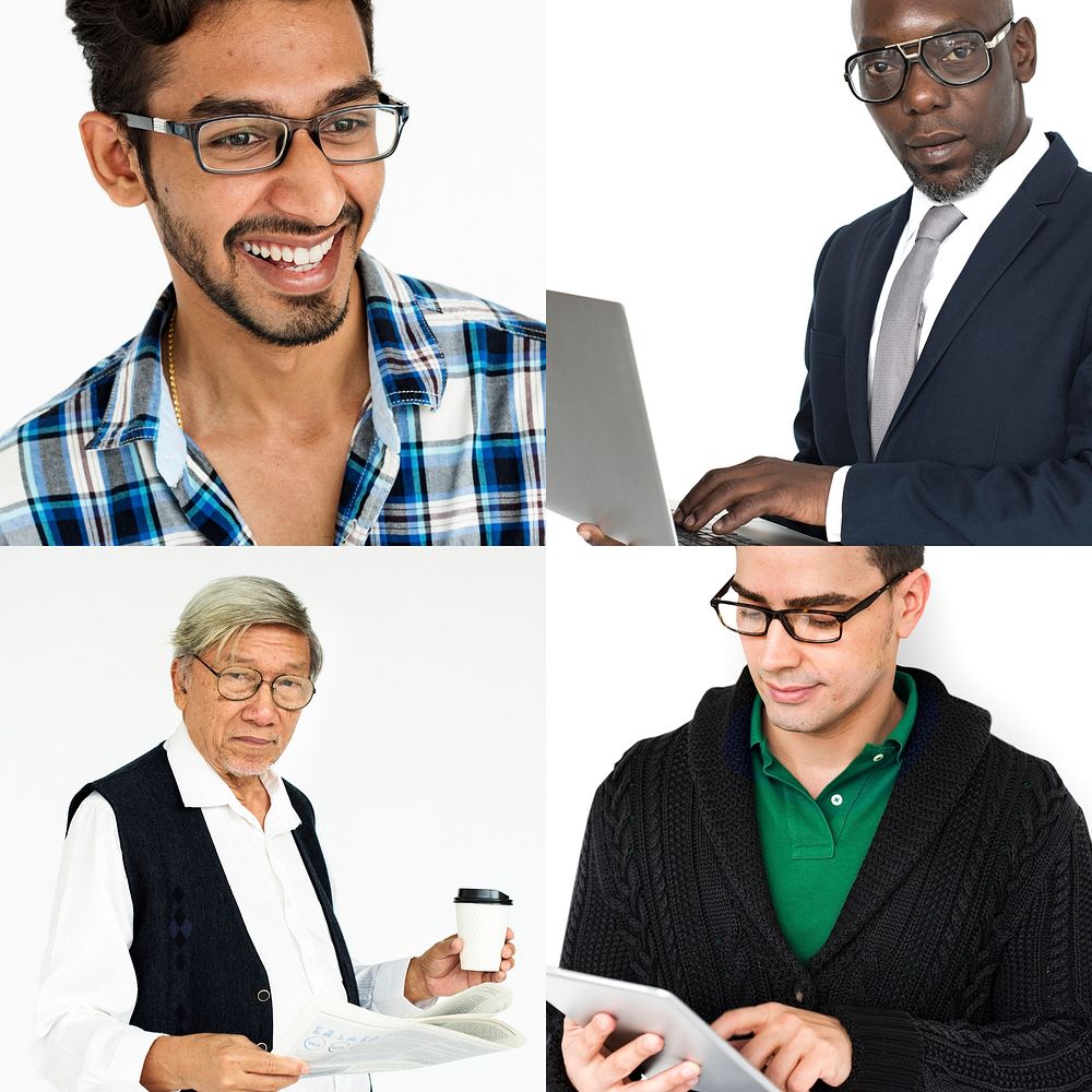 People Set of Diversity Men | Premium Photo - rawpixel