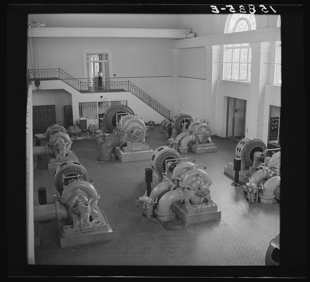 Turbine room, waterworks. Conduit Road, | Free Photo - rawpixel