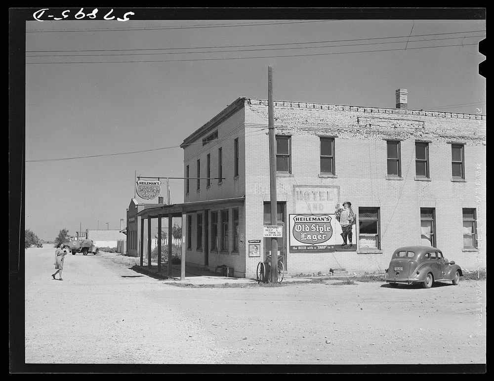Hotel main street town. Lone | Free Photo - rawpixel