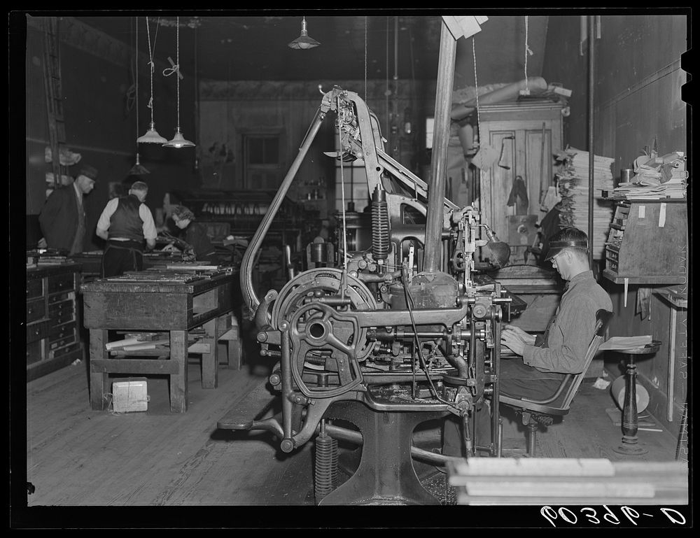 Linotype operator. Litchfield, Minnesota. Sourced | Free Photo - rawpixel