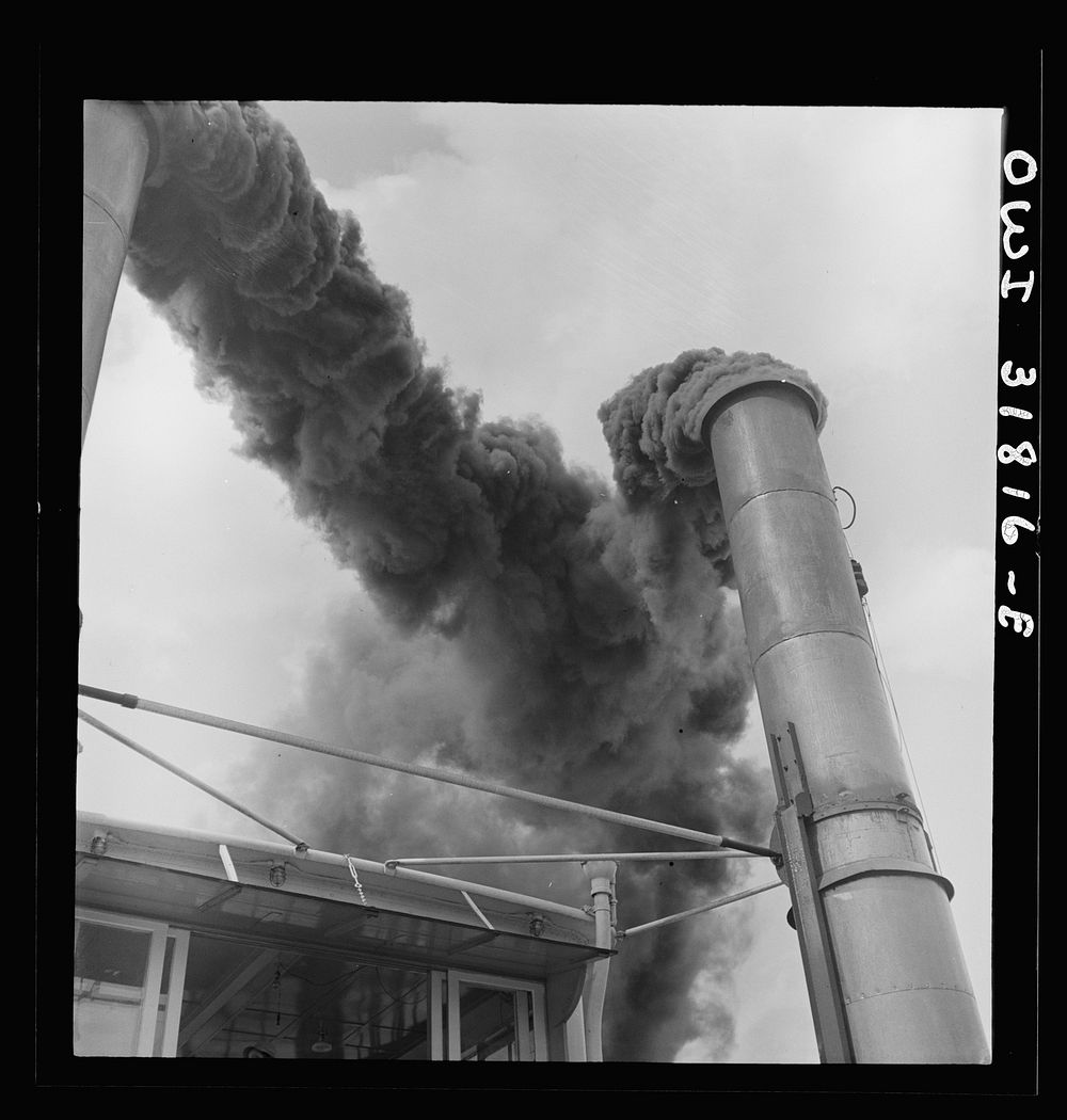 stack towboat Charles T. Campbell | Free Photo - rawpixel