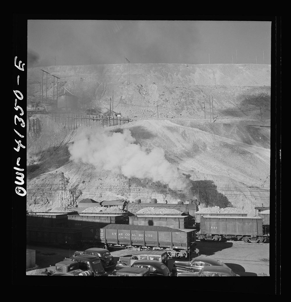 Bingham Canyon, Utah. Ore trains | Free Photo - rawpixel