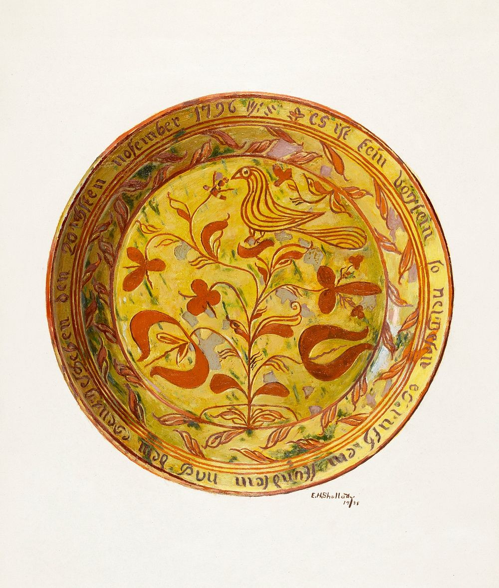 Pa. German Dish (ca. 1938) | Free Photo Illustration - rawpixel