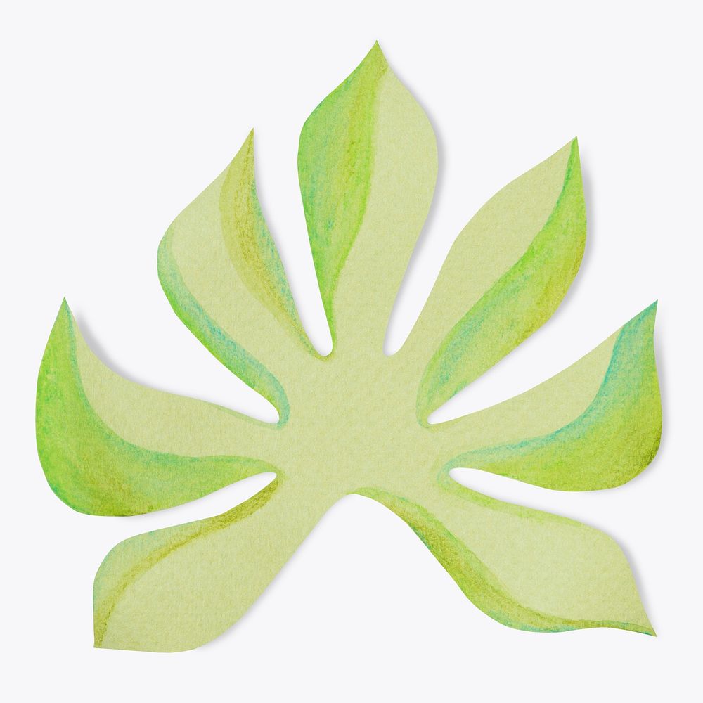 Green leaf paper craft style | Free Photo - rawpixel