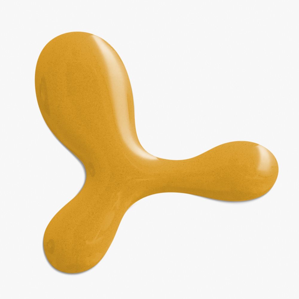 Yellow paint drop psd design | Premium PSD - rawpixel