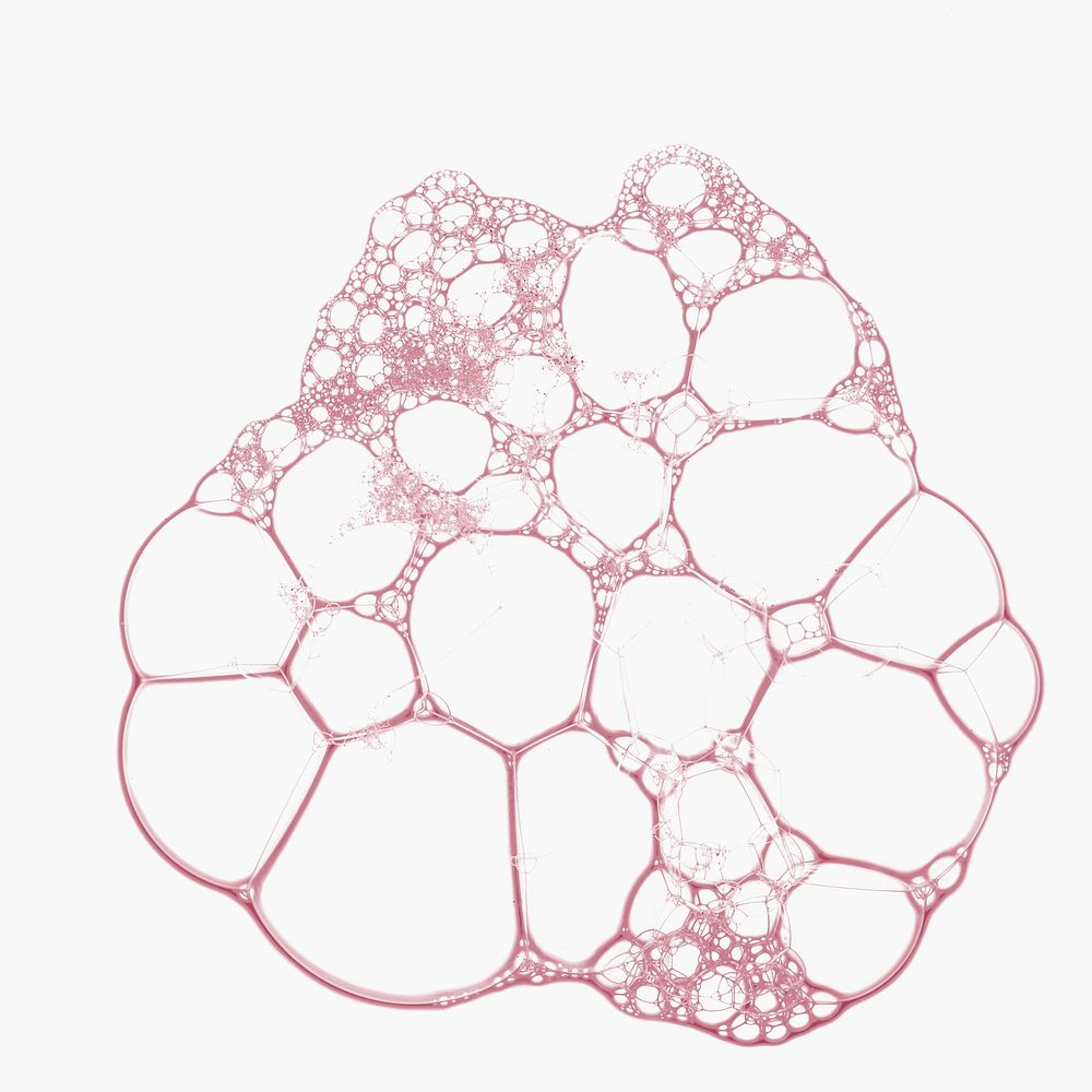 Red bubble art psd element | Premium PSD - rawpixel