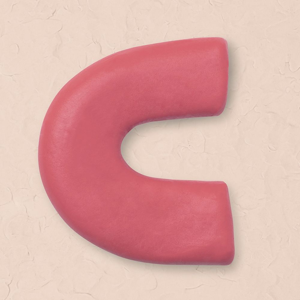 Clay U shape in pink | Free Photo - rawpixel