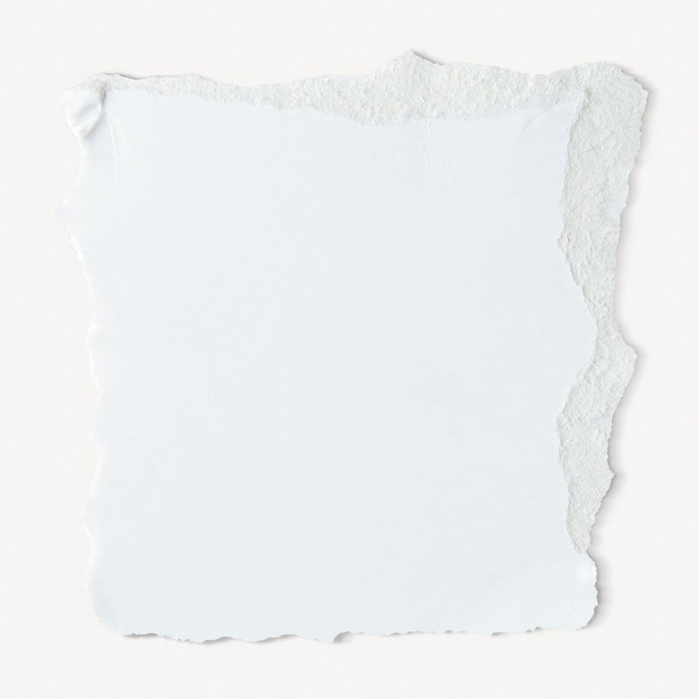 Torn white paper collage element | Premium PSD - rawpixel