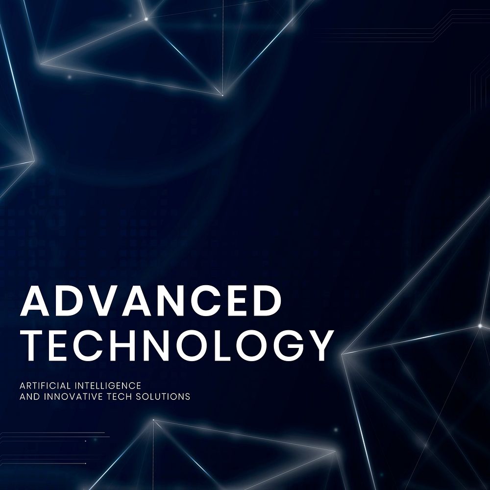 Advanced technology banner template vector | Premium Vector Template ...