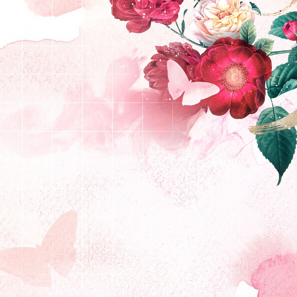Flower background aesthetic beautiful frame, | Free Photo - rawpixel