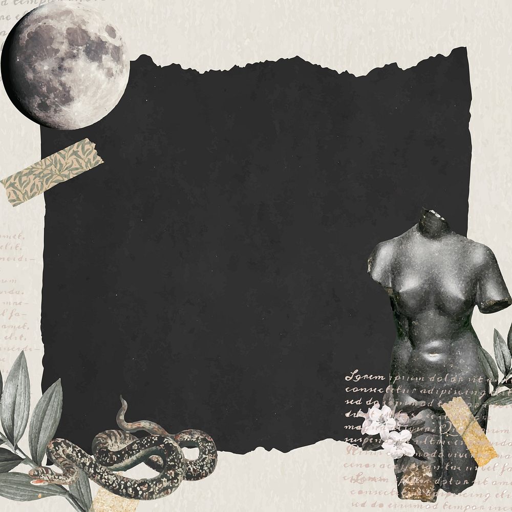 Collage wallpaper dark background, vector | Premium Vector - rawpixel