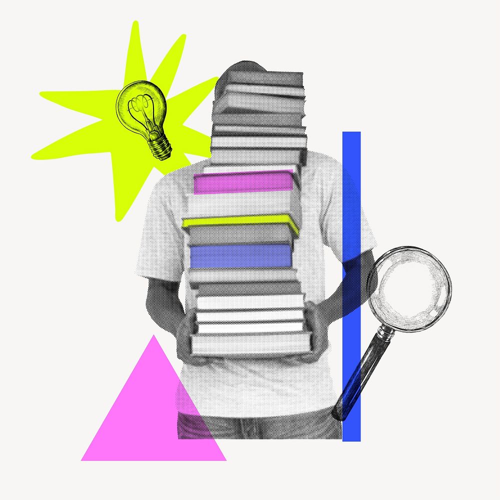 Educational research collage, education mixed | Premium Photo ...