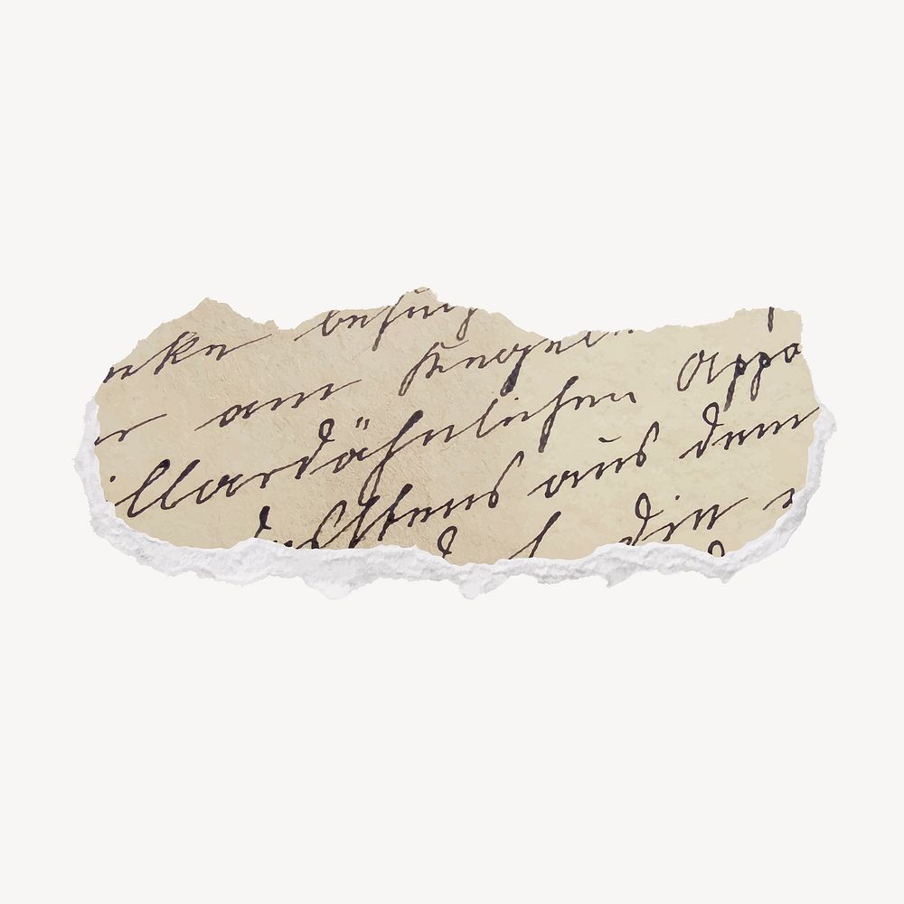 Cursive writing collage element, vintage | Premium Vector - rawpixel