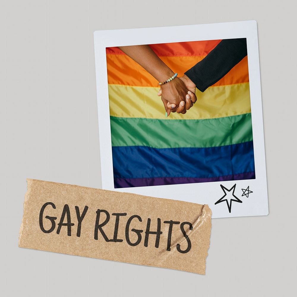 Gay rights instant photo, LGBTQ | Free Photo - rawpixel