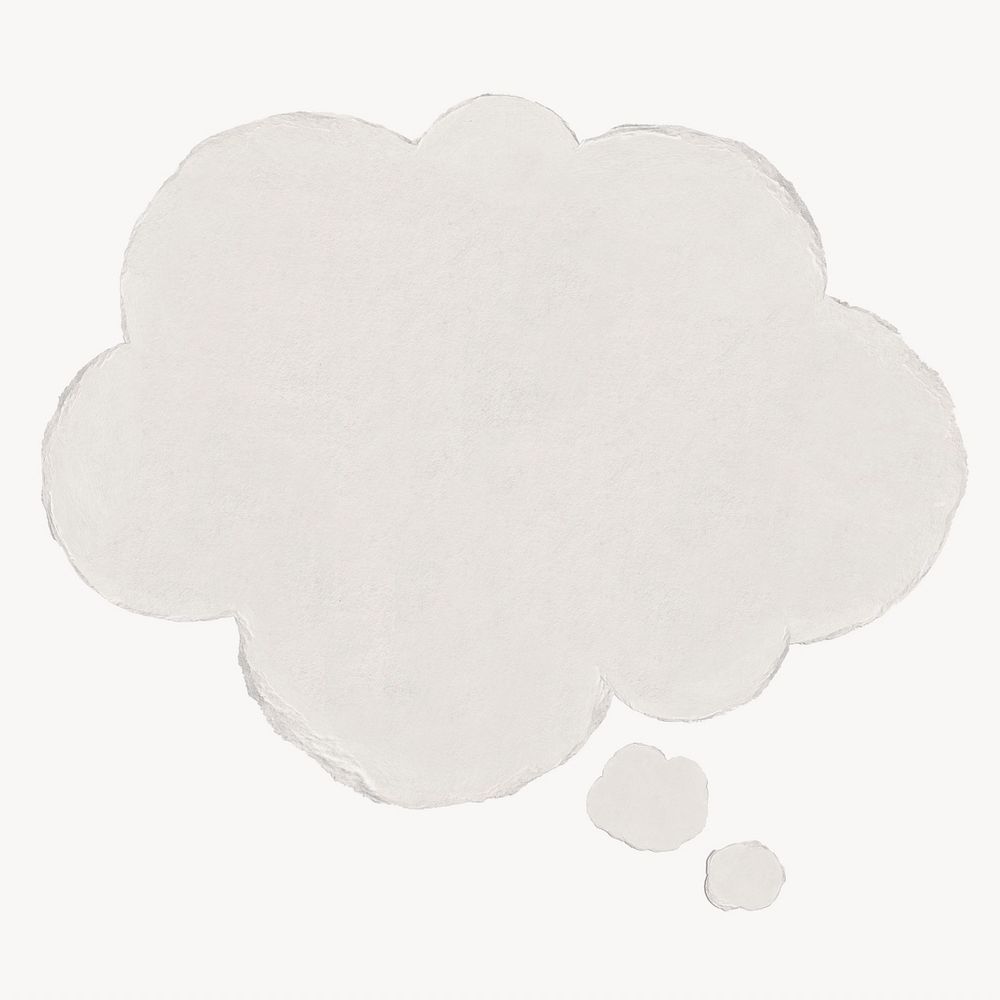 Thought bubble frame, paper craft | Free Photo - rawpixel